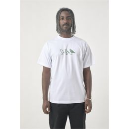 T-Shirt Cleptomanicx "Classic Tee Scribble Gull", Jungen, Gr. L, wei&szlig;, 100% Baumwolle, bedruckt, normal, Rundhals, Shirts T-Shirt, in locker geschnittener Form
