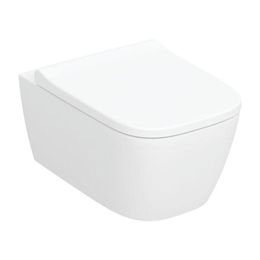 Geberit iCon WC-Set sp&uuml;lrandlos 503162001 WC mit WC-Sitz 35,5 x 53 cm, eckig, TurboFlush, Wei&szlig;