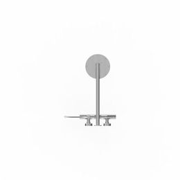 Herzbach LIVING SPA Duschs&auml;ule RB 200mm 11.988220.1.09 rund, Stabhandbrause Edelstahl
