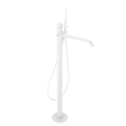 Herzbach Deep White Wanneneinlaufs&auml;ule 23.220700.1.07 bodenstehend, wei&szlig; matt