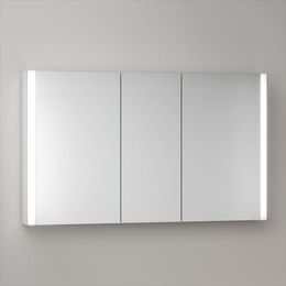 KEUCO Somaris Spiegelschrank mit Beleuchtung 14504003100 120x71x12,7cm, Wandvorbau, 3-t&uuml;rig, verspiegelt