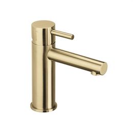 Herzbach Design iX PVD Waschtischarmatur 21.133200.1.41 M-Size, ohne Ablaufgarnitur, Brass Steel
