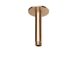 Herzbach Design iX PVD Deckenarm 21.964810.1.39 Copper Steel, f&uuml;r Regenbrause, 100mm, mit Rosette d= 70mm