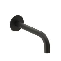 Herzbach Deep Black Wandauslauf 23.451400.1.12 schwarz matt, 1/2", 210 mm