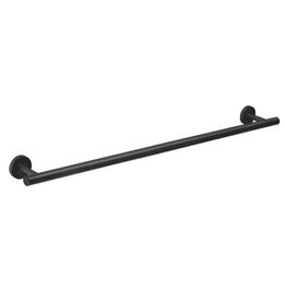 Herzbach Deep Black Badetuchhalter 23.816500.1.12 800 mm, schwarz matt, Wandmontage