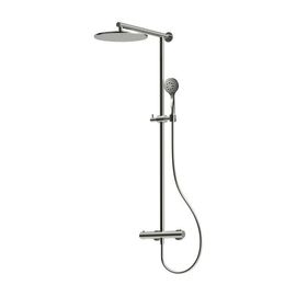 Herzbach LIVING SPA Duschs&auml;ule RB 300mm 11.988530.1.09 rund, Multihandbrause Edelstahl
