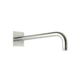 Herzbach Living Spa iX square Wandarm 17.960350.2.09 350 mm, f&uuml;r Regenbrause, Rosette 70x70mm, Edelstahl geb&uuml;rstet