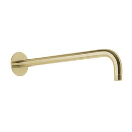 Herzbach Design iX PVD Wandarm 21.960450.1.41 Brass Steel, f&uuml;r Regenbrause, 450mm, mit Rosette d= 70mm