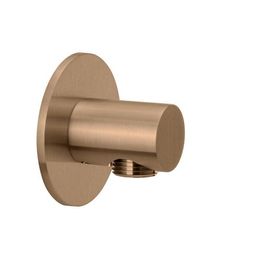 Herzbach Design iX PVD Brauseanschlussbogen 21.995100.1.39 Copper Steel, Rosette d= 70mm