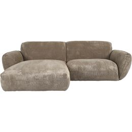 Ecksofa Trendmanufaktur "Be Chilled, modernes Lounge-Design mit stilvoller Kedernaht", mokka, B:280cm H:85cm T:180cm, 88% Polyester, 12% Polyamid, Sofas, Ecksofa, mit softem Sitzkomfort, in hochwertigem Cord mit weicher Haptik