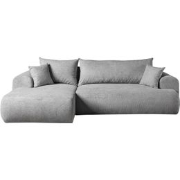 Ecksofa WERK2 "Ewela", grau, B:265cm H:100cm T:145cm, 100% Polyester, Sofas, Ecksofa