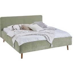 Meise M&ouml;bel Polsterbett MEISE.M&Ouml;BEL, B:201cm H:105cm L:218cmhellgr&uuml;n, Betten, "Mattis", Topseller, wahlweise mit Bettkasten