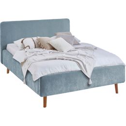 Meise M&ouml;bel Polsterbett MEISE.M&Ouml;BEL, B:141cm H:105cm L:218cmhellblau, Betten, "Mattis", Topseller, wahlweise mit Bettkasten