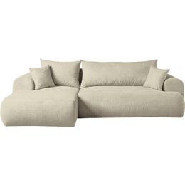 Ecksofa WERK2 "Ewela", natur, B:265cm H:100cm T:145cm, 100% Polyester, Sofas, Ecksofa