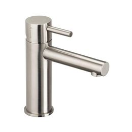 Herzbach Design iX Waschtischarmatur 17.133150.1.09 Edelstahl geb&uuml;rstet, mit Ablaufgarnitur