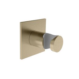 Herzbach Design iX PVD Wandhalter 21.994100.2.41 Brass Steel, Rosette 70x70mm