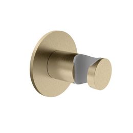 Herzbach Design iX PVD Wandhalter 21.994100.1.41 Brass Steel, Rosette d= 70mm