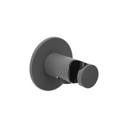 Herzbach Deep Grey Brauseanschlussbogen 23.685200.1.06 mit Konushalter starr, grau matt