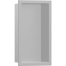 Hansgrohe XtraStoris Original Wandnische 56092380 mit Rahmen, 150 x 300 x 70 mm, betongrau