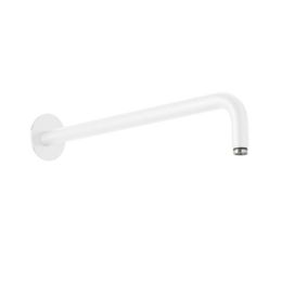 Herzbach Deep White Wandarm 23.960420.1.07 420 mm, f&uuml;r Kopfbrause, wei&szlig; matt