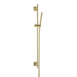 Herzbach Design iX PVD Dusch-Wandstangenset 21.922700.2.41 Brass Steel, 900mm, mit Stabhandbrause