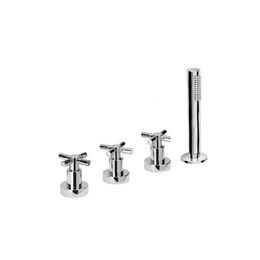 Herzbach Stilo Wannen-Vierloch-Armatur 14.952450.2.01 Fliesen/Wannenrandmontage, chrom