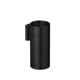 Herzbach Deep Black Zahnb&uuml;rstenhalter 23.812000.1.12 schwarz matt, Wandmontage
