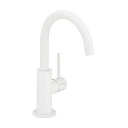 Herzbach Deep White Waschtischarmatur 23.203420.1.07 slim M-Size, ohne Ablaufgarnitur, wei&szlig; matt