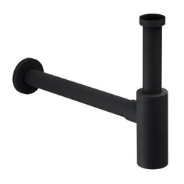 Herzbach Deep Black Design-Geruchsverschluss 23.485800.1.12 schwarz matt, 1 1/4"