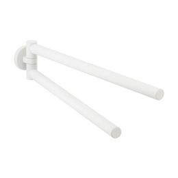 Herzbach Deep White Handtuchhalter 23.818500.1.07 Ausladung 340mm, Wandmontage, wei&szlig; matt