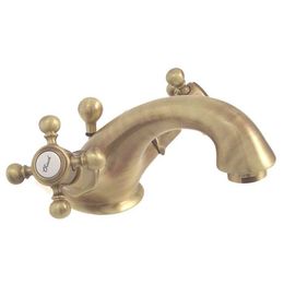 Herzbach Anais Waschtischarmatur 32452000105 bronze, Gussauslauf, mit Ablaufgarnitur