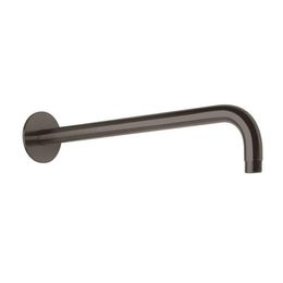 Herzbach Design iX PVD Wandarm 21.960450.1.40 Black Steel, f&uuml;r Regenbrause, 450mm, mit Rosette d= 70mm
