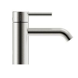 Herzbach DEEP iX Waschtischmischer S-Size 130mm 18.023610.1.09 mit PUSH-Ablauf Edelstahl