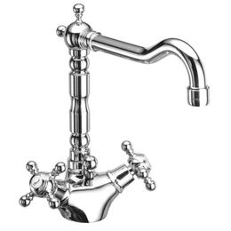 Herzbach Anais Classic Armatur 32454000203 gold, mit Ablaufgarnitur, Waschtischarmatur