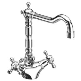 Herzbach Anais Classic Armatur 32454000205 bronze, mit Ablaufgarnitur, Waschtischarmatur