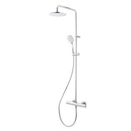 Herzbach Living Spa Duschs&auml;ule 11.988520.1.01 &Oslash; 200 mm, mit Handbrause 100mm Multifunktion, chrom
