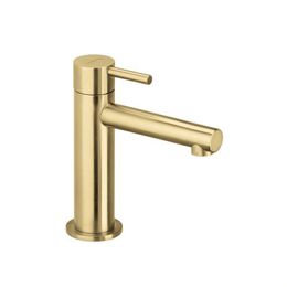 Herzbach Design iX PVD Waschtischarmatur 21.133210.1.41 S-Size, ohne Ablaufgarnitur, Brass Steel