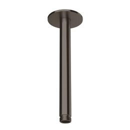 Herzbach Design iX PVD Deckenarm 21.964820.1.40 Black Steel, f&uuml;r Regenbrause, 200mm, mit Rosette d= 70mm