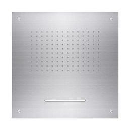 Herzbach Living Spa Kopfbrause 11650200209 Edelstahl geb&uuml;rstet, 50x50 cm, Deckeneinbau
