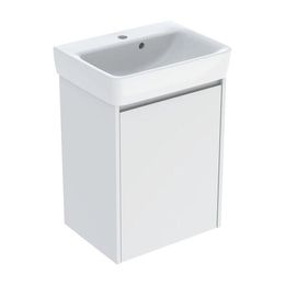 Geberit Renova Plan Handwaschbecken-Set 50 cm 504035001 Waschbecken mit Unterschrank, Wei&szlig; seidenmatt