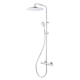 Herzbach Living Spa Duschs&auml;ule 11.988530.1.01 &Oslash; 300 mm, mit Handbrause 100mm Multifunktion, chrom