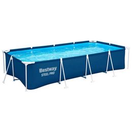 Bestway Pool, Blau, Kunststoff, 5,700 L, 4-Sitzer, Rechteckig, 211x81x400 cm, Freizeit, Pools und Wasserspa&szlig;, Pools