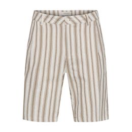 Leinenhose Blend "Leinenhose BHMaddox Linen Mix Striped", Herren, Gr. S, N-Gr, beige (vanilla ice), Obermaterial: 70% Baumwolle CO. 30% Leinen LI., Hosen