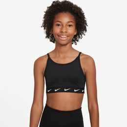Sport-BH Nike "G NK DF ONE BRA", M&auml;dchen, Gr. L (152/158), N-Gr, schwarz, wei&szlig;, Obermaterial: 89% Polyester, 11% Elasthan, BHs Sport-BH