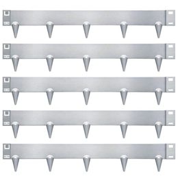 Wellker Rasenkante Metall Stahl verzinkt silber Beeteinfassung 15 cm hoch, 1 Pack g&uuml;nstig