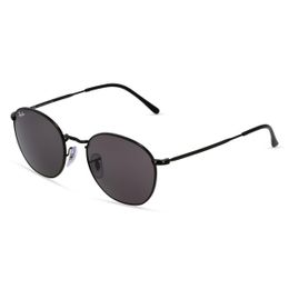 Ray-Ban RB 3772 ROB | Unisex-Sonnenbrille | Fassung: Vollrand, Quadratisch, Metall, Schwarz | Glasfarbe: Grau