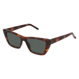 Fielmann BD 603 SUN FA GRACE II | Damen-Sonnenbrille | Fassung: Vollrand, Butterfly, Acetat, Havanna Gl&auml;nzend | Glasfarbe: G15