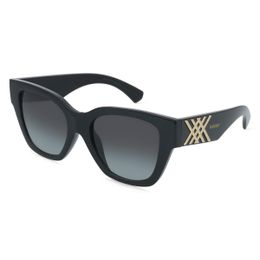 Burberry BE4489U | Damen-Sonnenbrille | Fassung: Vollrand, Quadratisch, Kunststoff, Schwarz | Glasfarbe: Grau Verlaufend