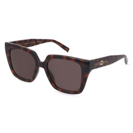 Gucci GG2102S | Damen-Sonnenbrille | Fassung: Vollrand, Butterfly, Kunststoff, Havanna | Glasfarbe: Braun