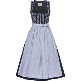 BERWIN Langes Dirndl Marine (Gr&ouml;&szlig;e: 42)